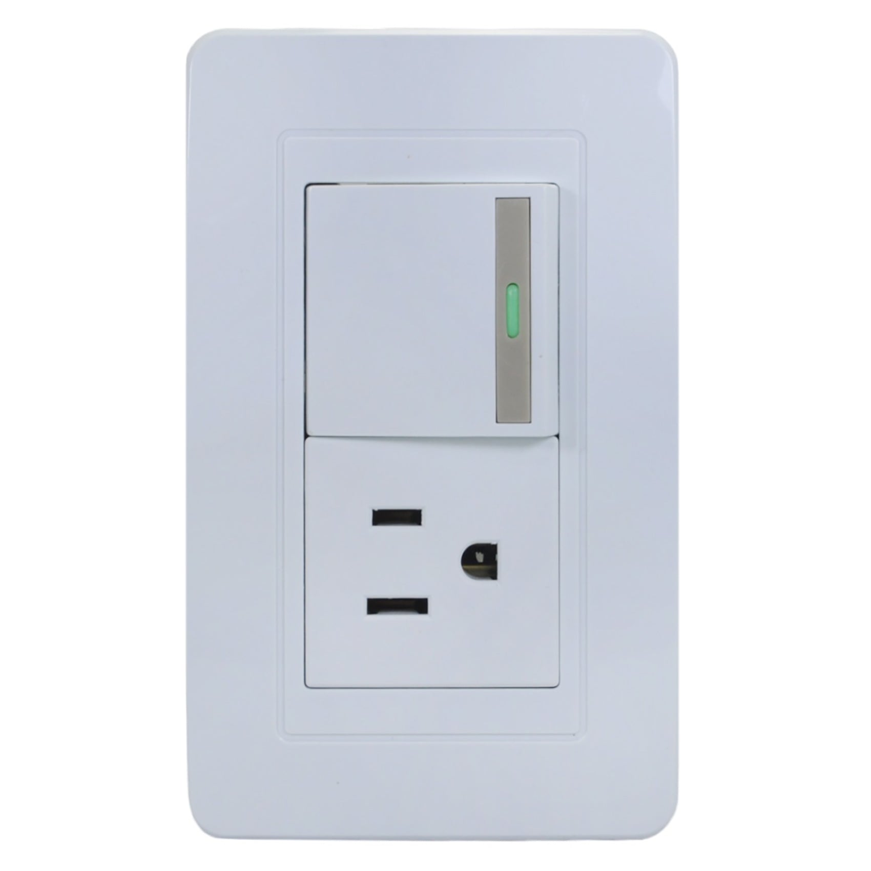 Placa Pinmarkt Capri 1 apagador sencillo 1 contacto - La nueva eléctri