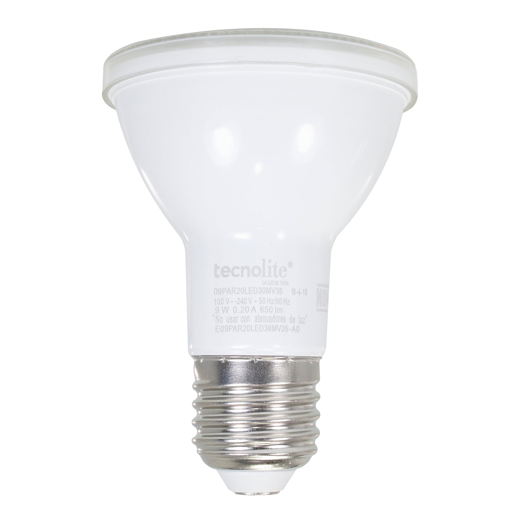 Foco Tecno Lite LED 9W 100-240V 30K 09PAR20LED30MV35 - La nueva eléctr