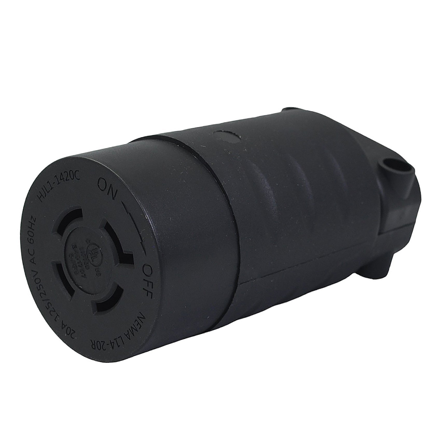 Contacto Adir industrial hule media vuelta 20amps 4 polos - La nueva e