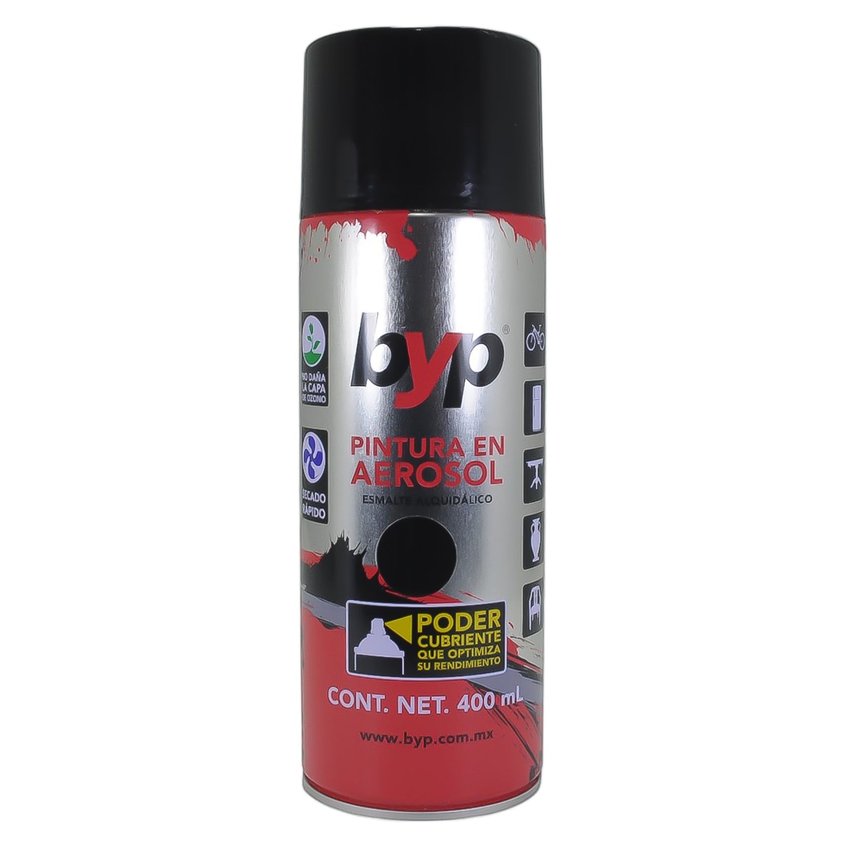 Aerosol BYP negro brillante - La nueva eléctrica