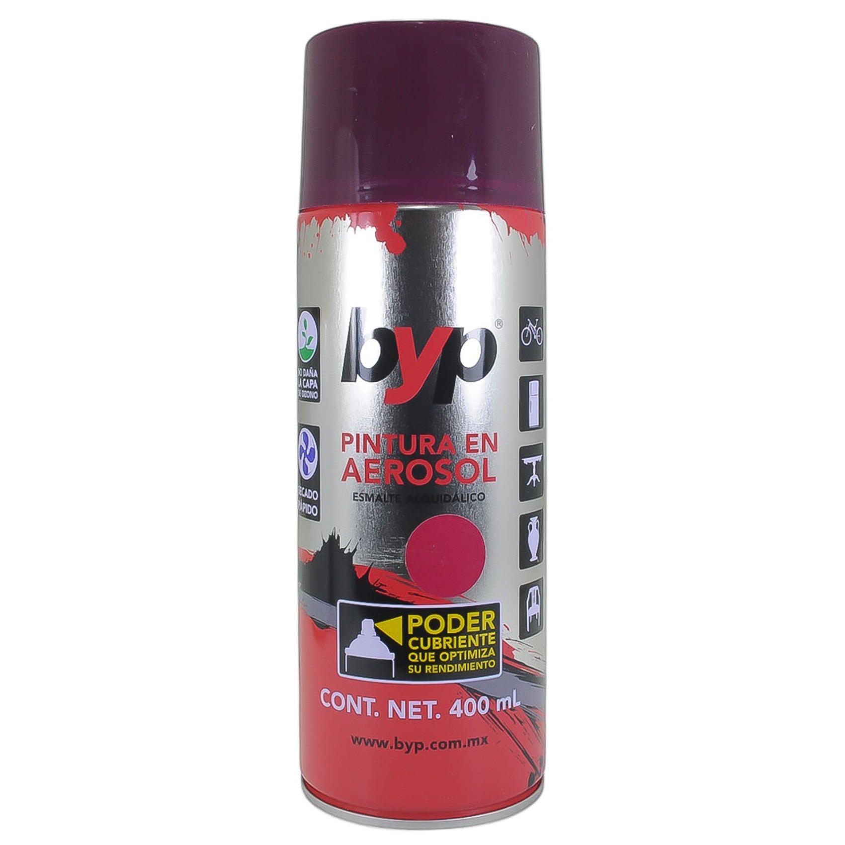Aerosol BYP rojo metálico - La nueva eléctrica