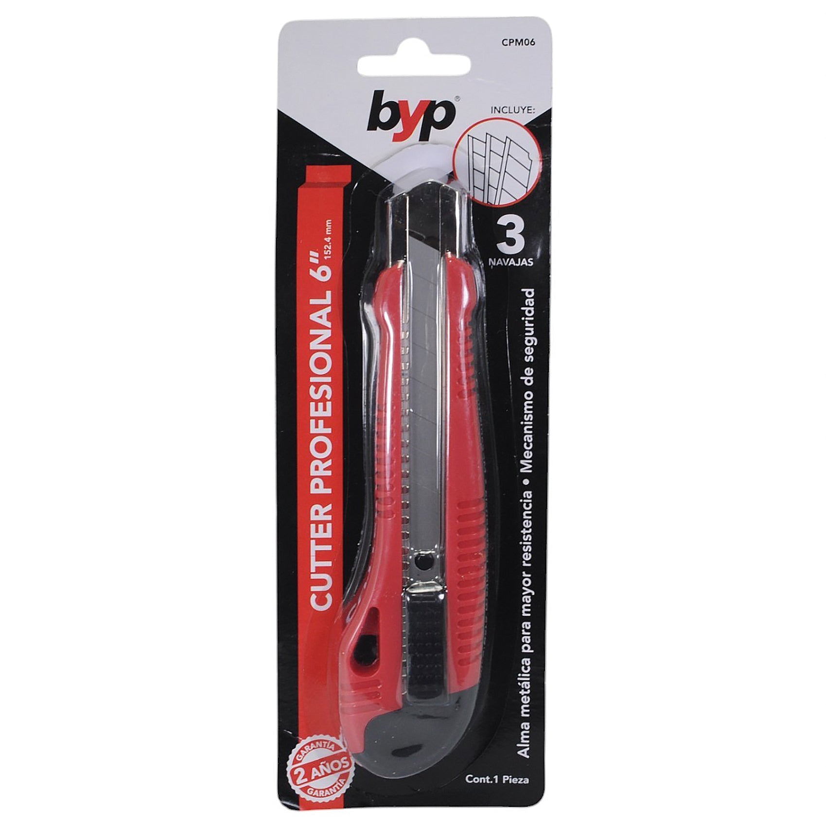 Cutter BYP profesional 6" con alma metálica - La nueva eléctrica