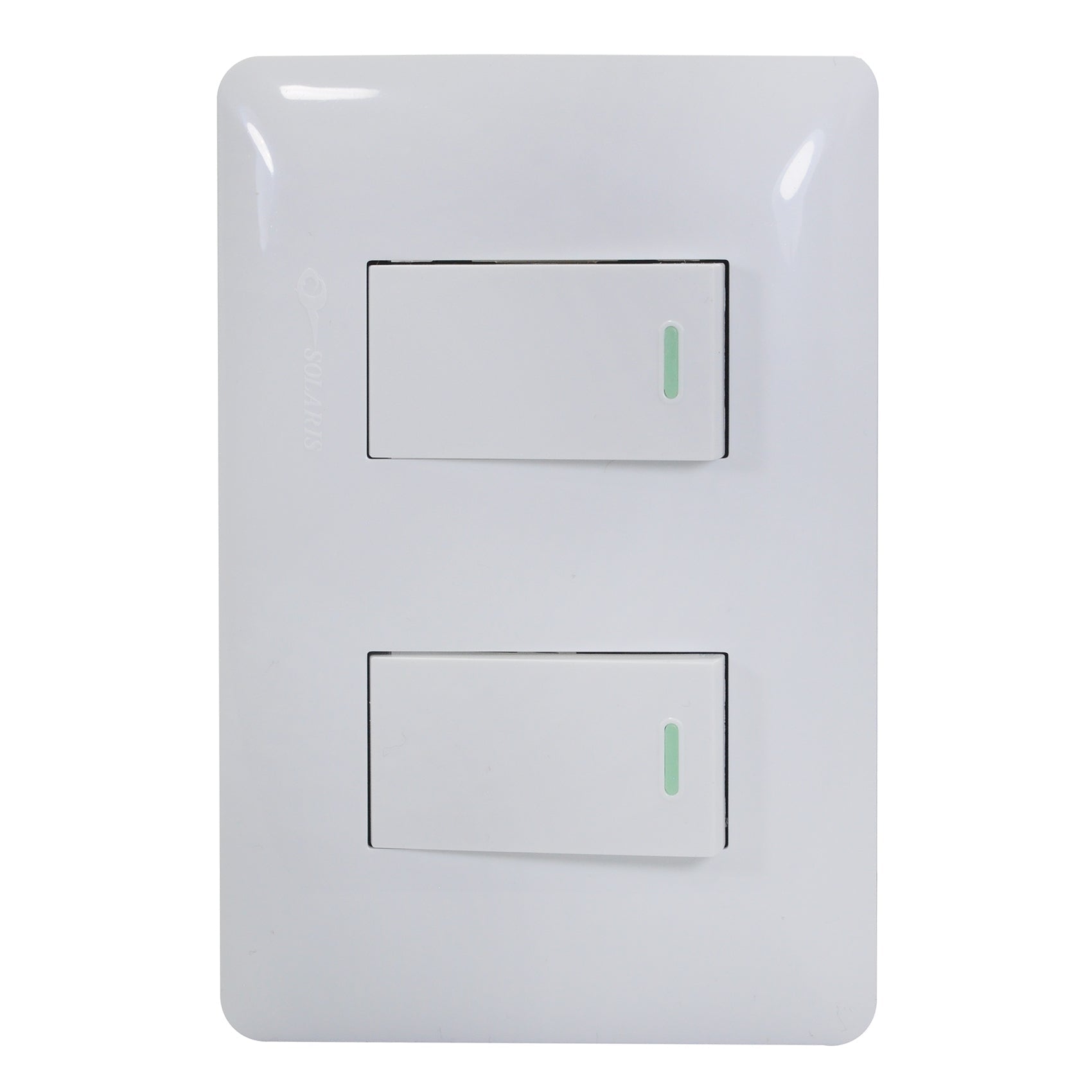 Placa Solaris Eco con 2 apagadores - La nueva eléctrica