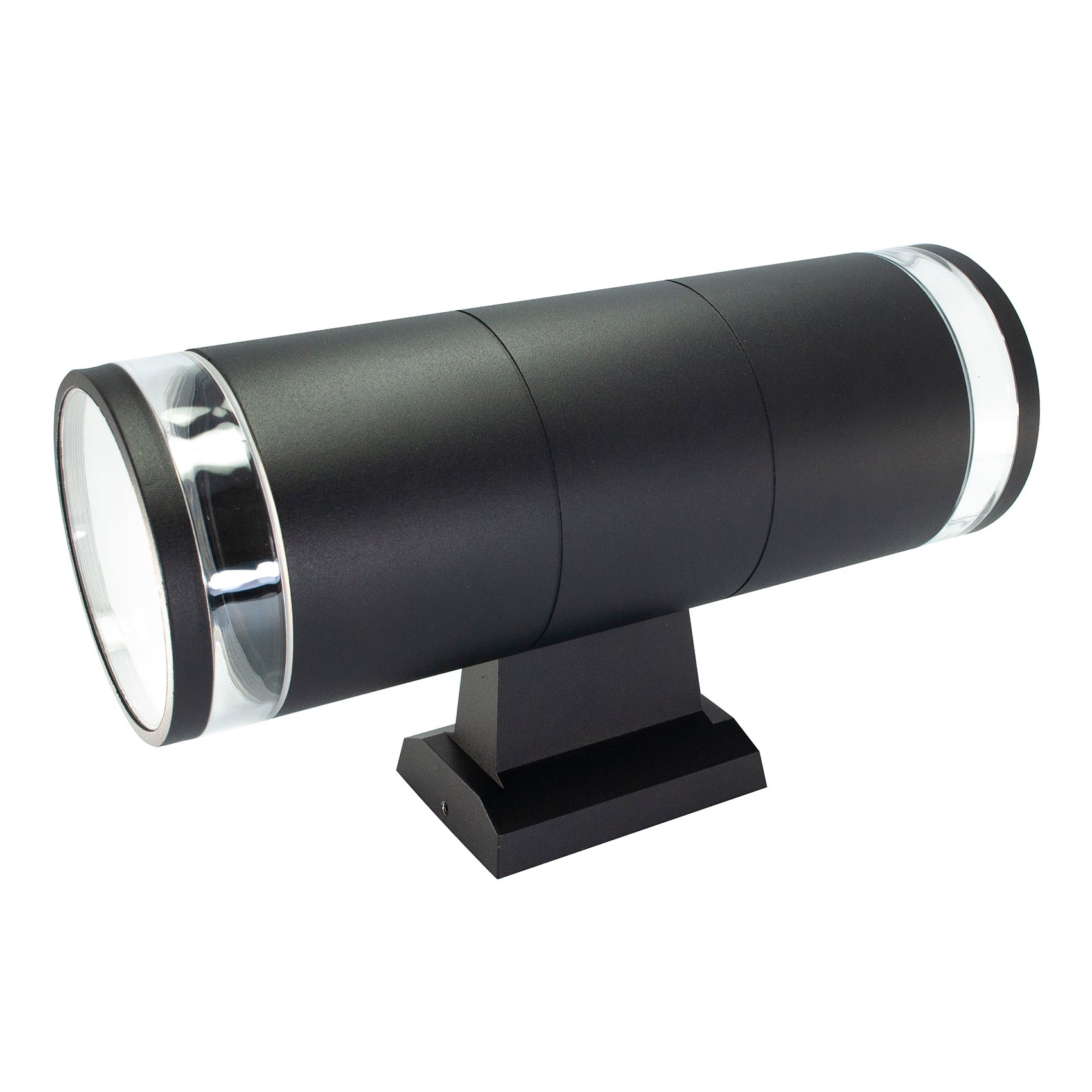 Luminario Tishman cilindro aluminio negro 2XGU10 - La nueva eléctrica