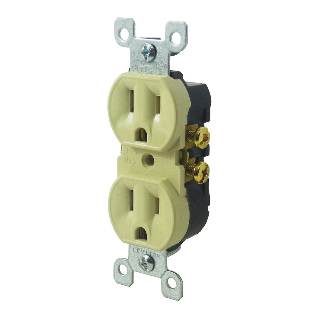 Contacto leviton duplex marfil - La nueva eléctrica